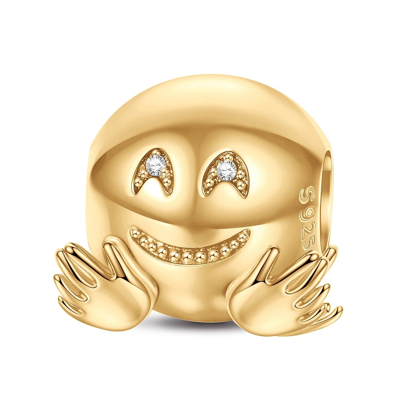 STERLING SILVER HUGS EMOJI CHARMS IN 14K GOLD PLATED – GONA