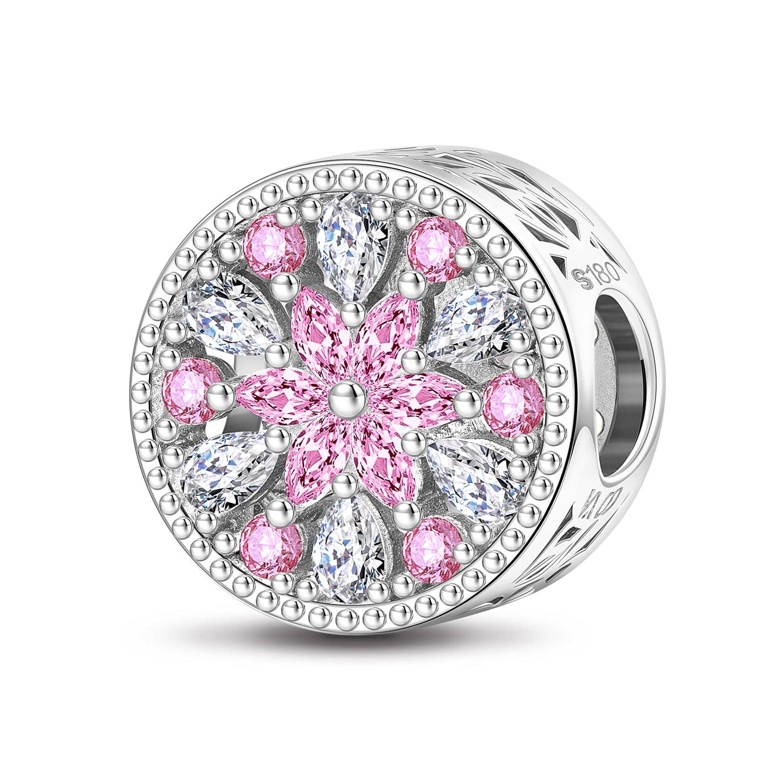 PEAR BLOSSOM TARNISH-RESISTANT SILVER CHARMS IN SILVER PLATED – GONA