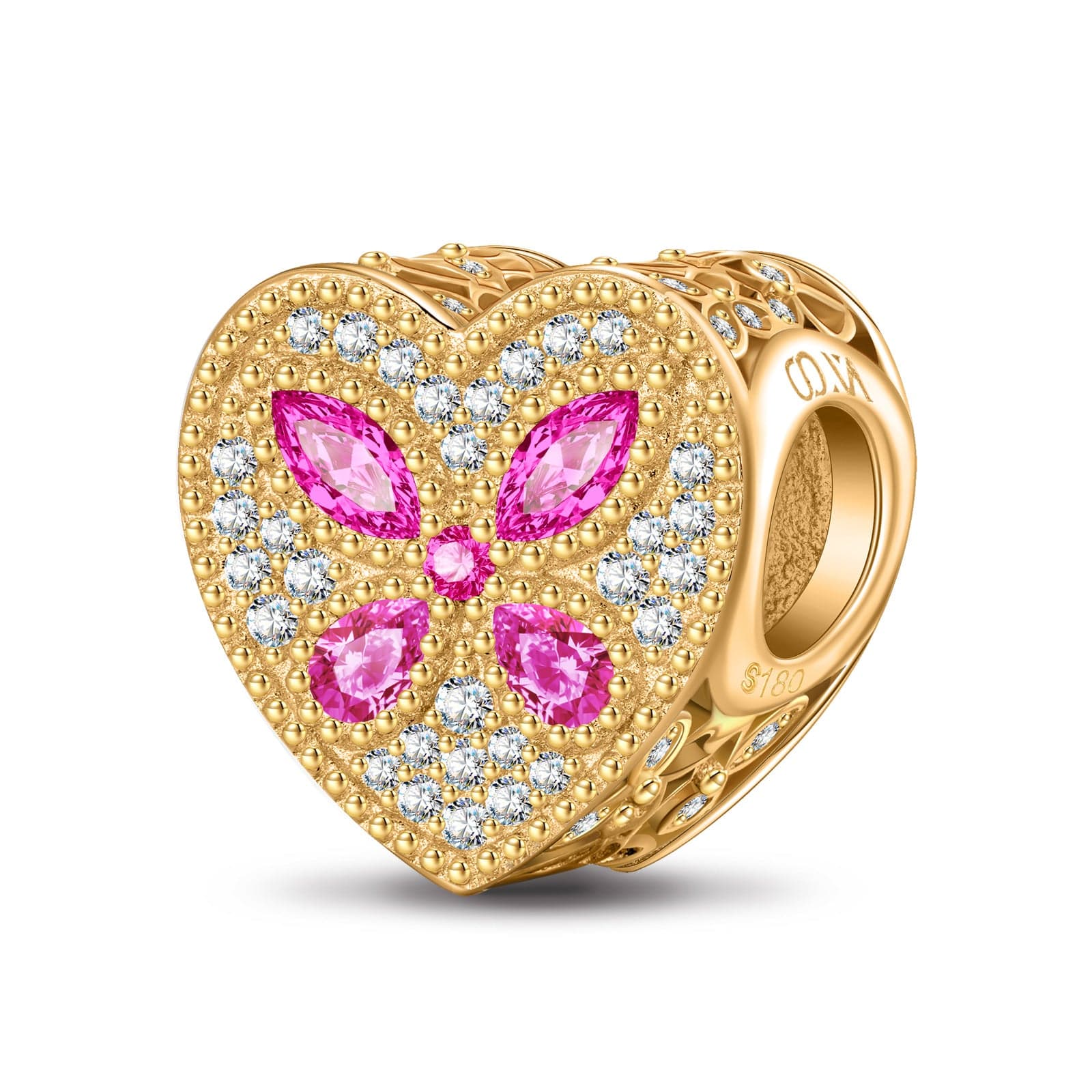 LOVE'S WINGS TARNISH-RESISTANT SILVER CHARMS IN 14K GOLD PLATED – GONA