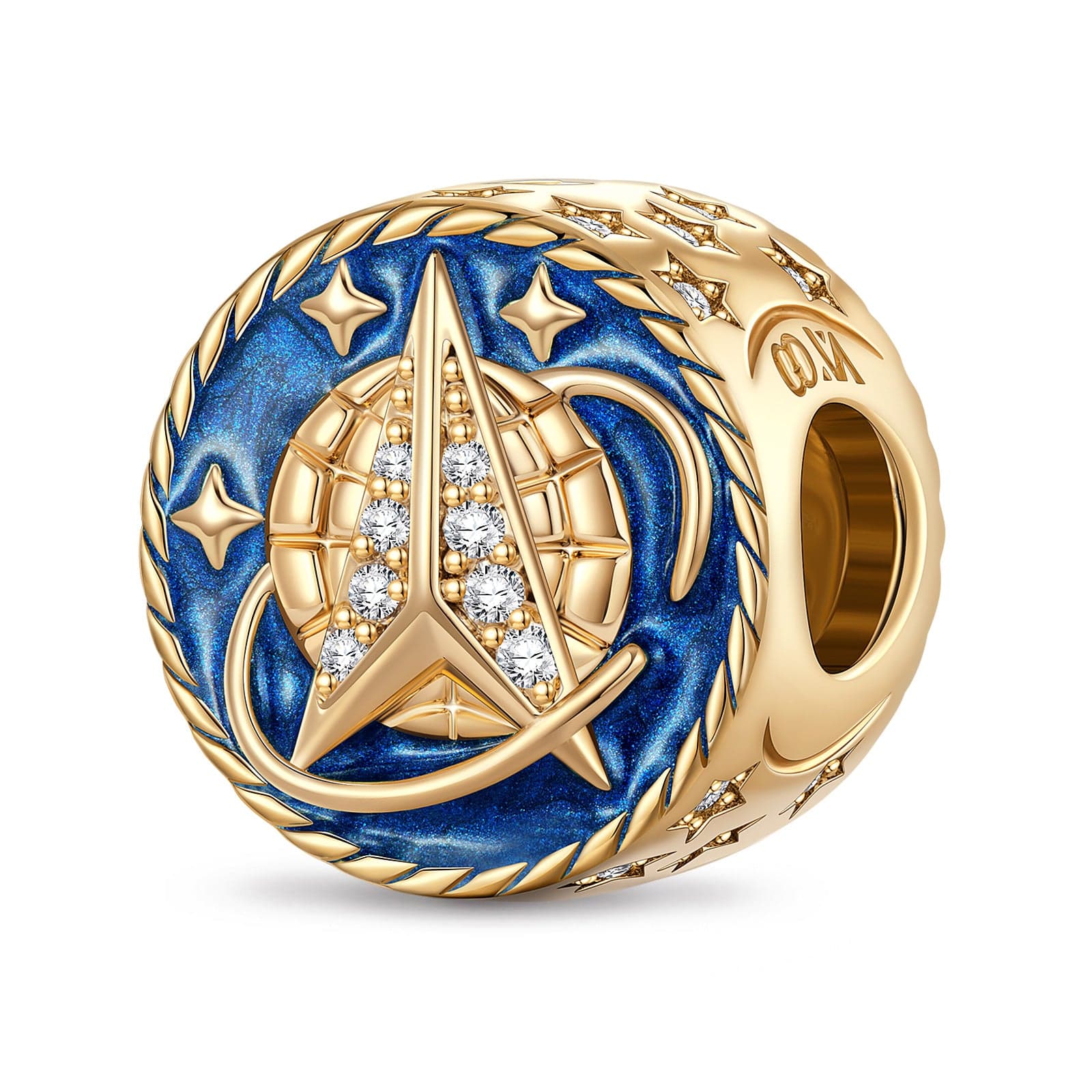 SPACE EXPLORATION TARNISH-RESISTANT SILVER CHARMS IN 14K GOLD PLATED – GONA