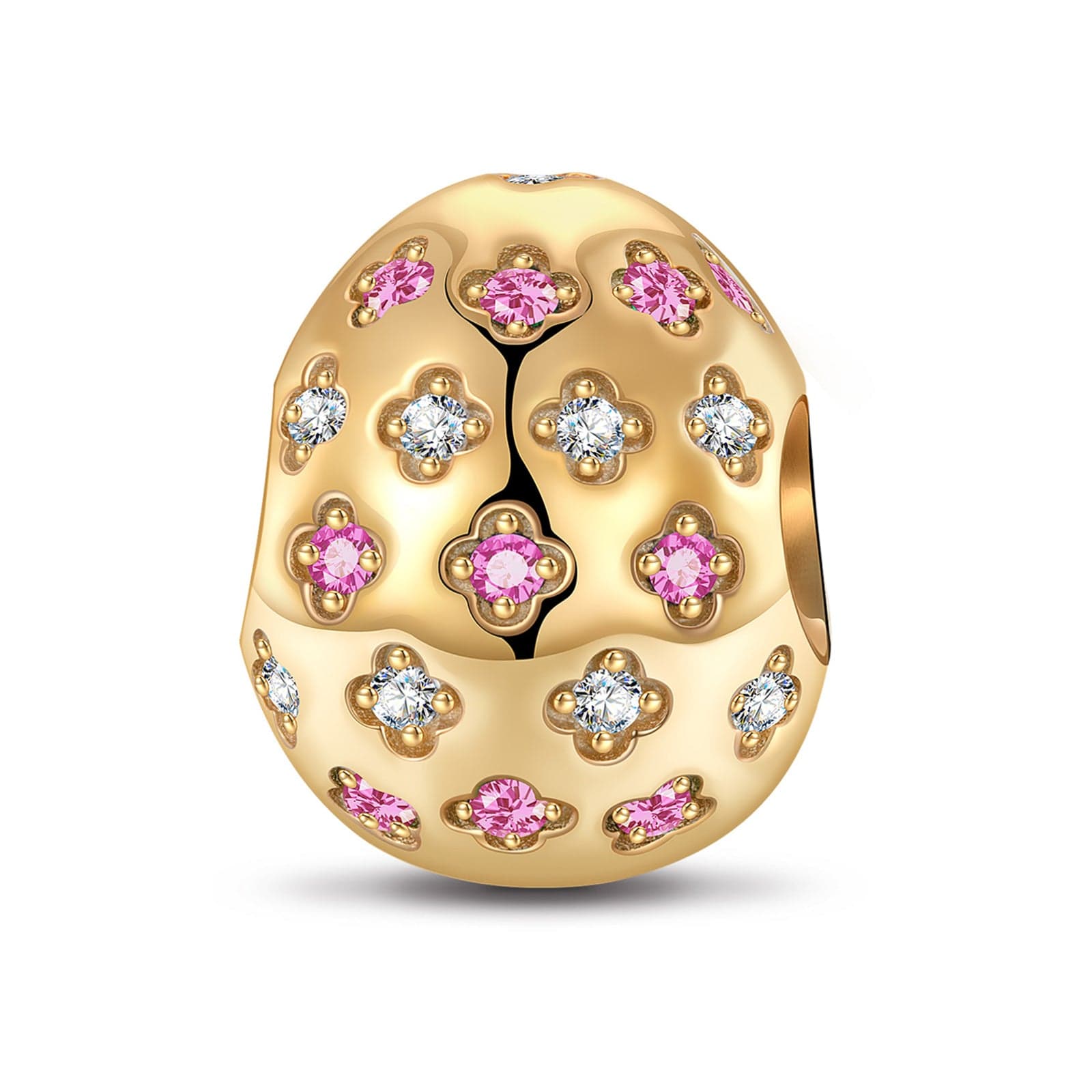 SPRING BLISS TARNISH-RESISTANT SILVER EASTER EGG CHARMS IN 14K GOLD PL ...