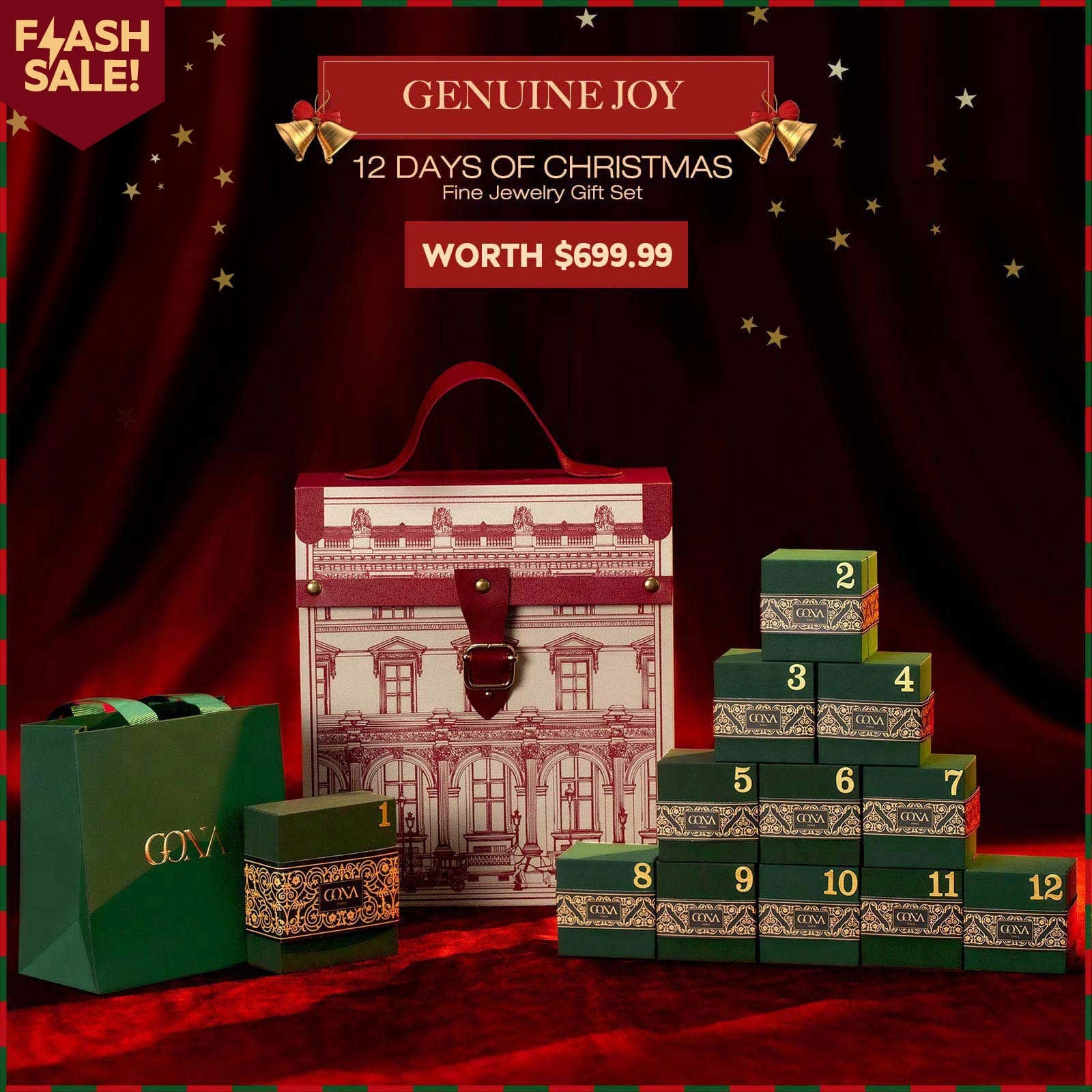 THE ICONIC ADVENT CALENDAR - 12 DAYS OF CHRISTMAS FINE JEWELRY GIFT SE ...