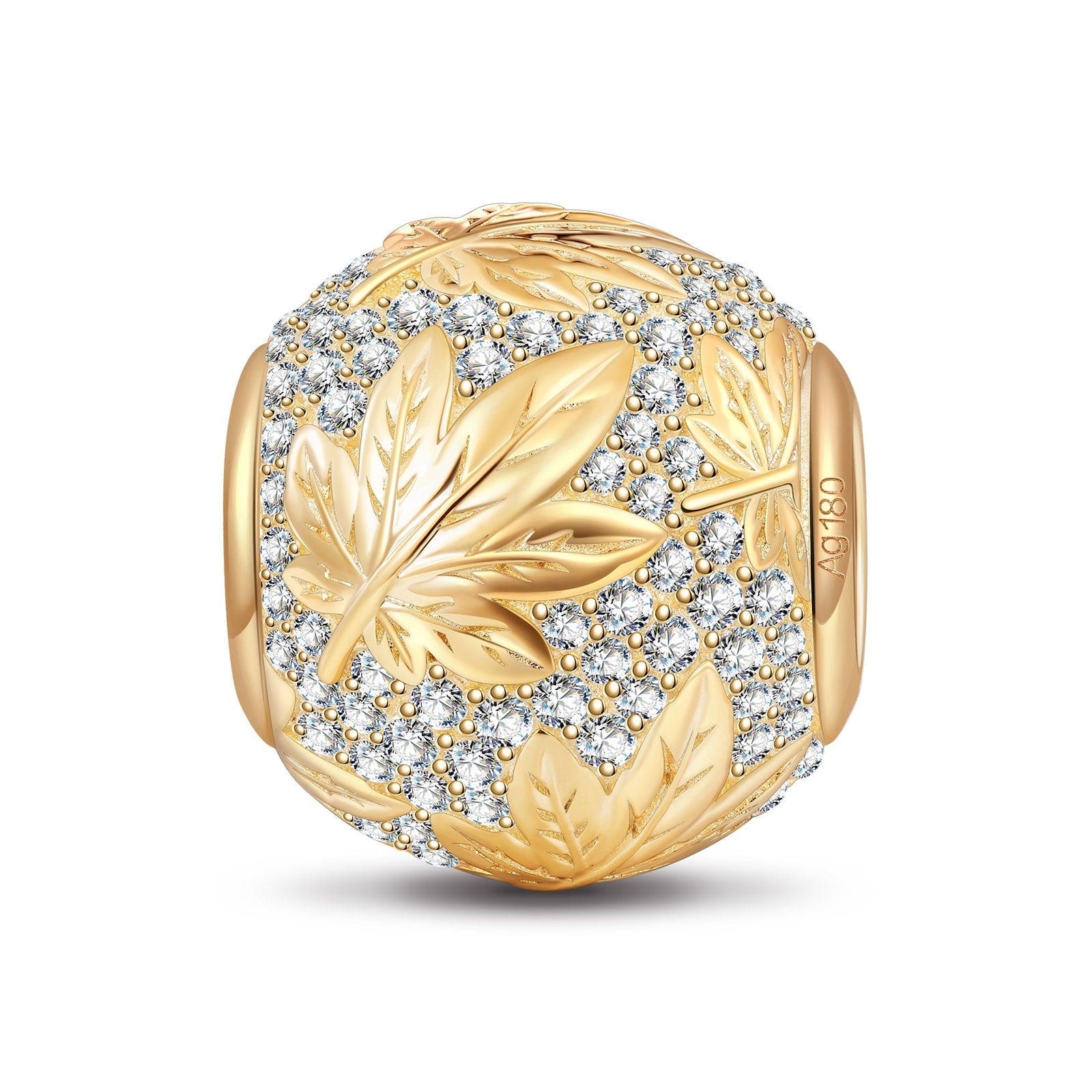 MAPLE GROVE TARNISH-RESISTANT SILVER CHARMS IN 14K GOLD PLATED – GONA