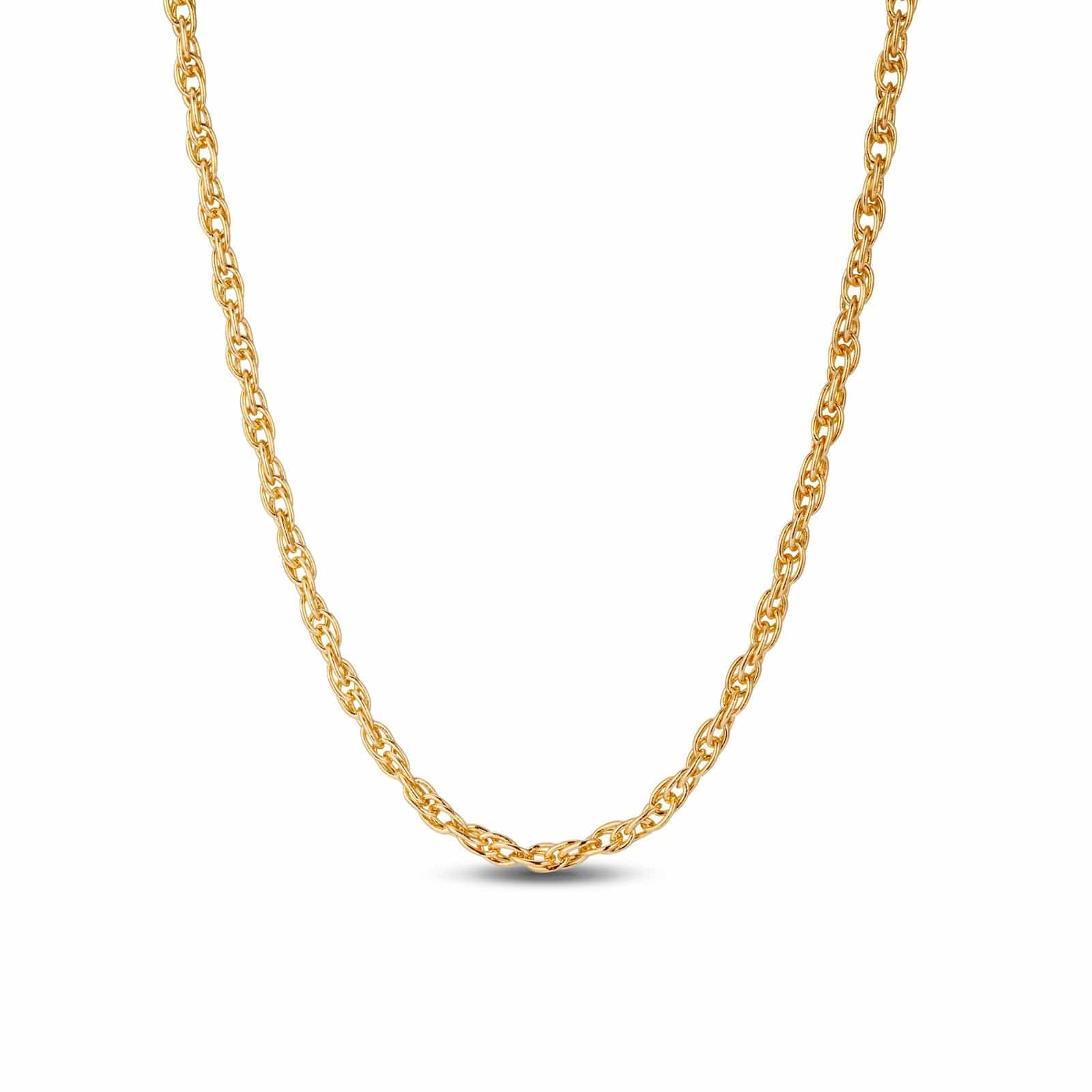 STERLING SILVER LINK CHAIN NECKLACE IN 14K GOLD PLATED – GONA